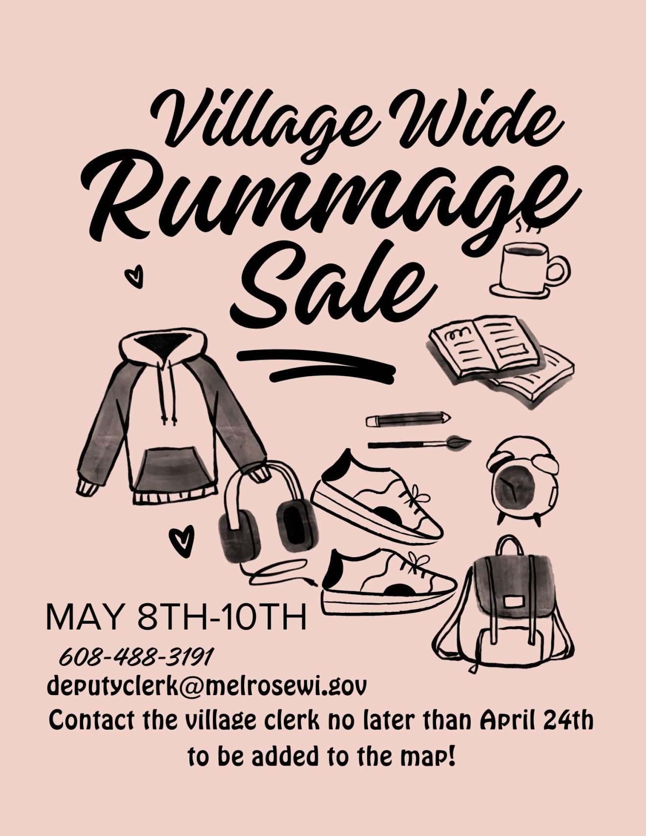 Village Wide Rummage Sale - Village of Melrose, Wisconsin - Official ...